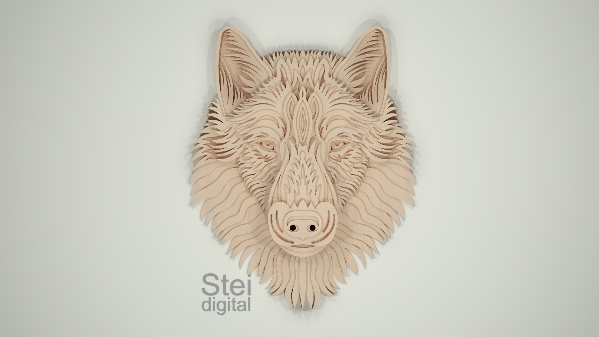 3d Layered Wolf Svg Dxf Files for Laser Cutting Svg for - Etsy UK