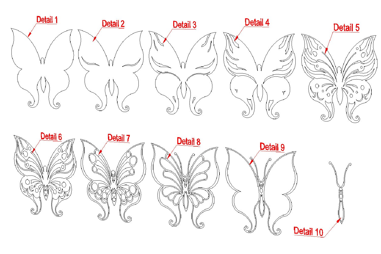 3d Butterfly SVG DXF Cut Files Layered Butterfly Svg Laser - Etsy