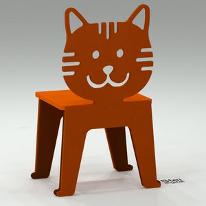 Cat Chair Cnc, Kids Furniture, Chair Dxf CNC Plan, Cnc Router Cut Files ...