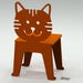 Cat Chair Cnc, Kids Furniture, Chair Dxf CNC Plan, Cnc Router Cut Files ...