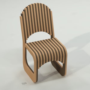 Chair Dxf CNC Plan, Cnc Router Cut Files, Parametric Furniture Cnc ...