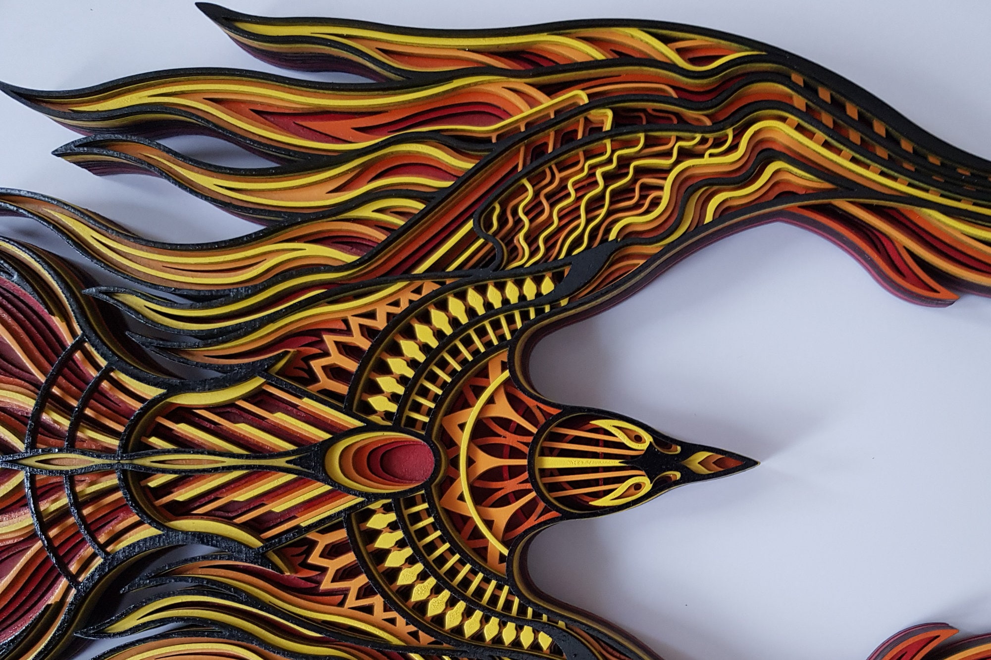 3d Phoenix SVG Dxf Laser Cut Files Phoenix Vector File - Etsy UK