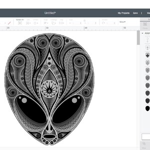 3d Layered Alien SVG, Dxf Cut Files, Alien Head Svg, Alien Vector File ...