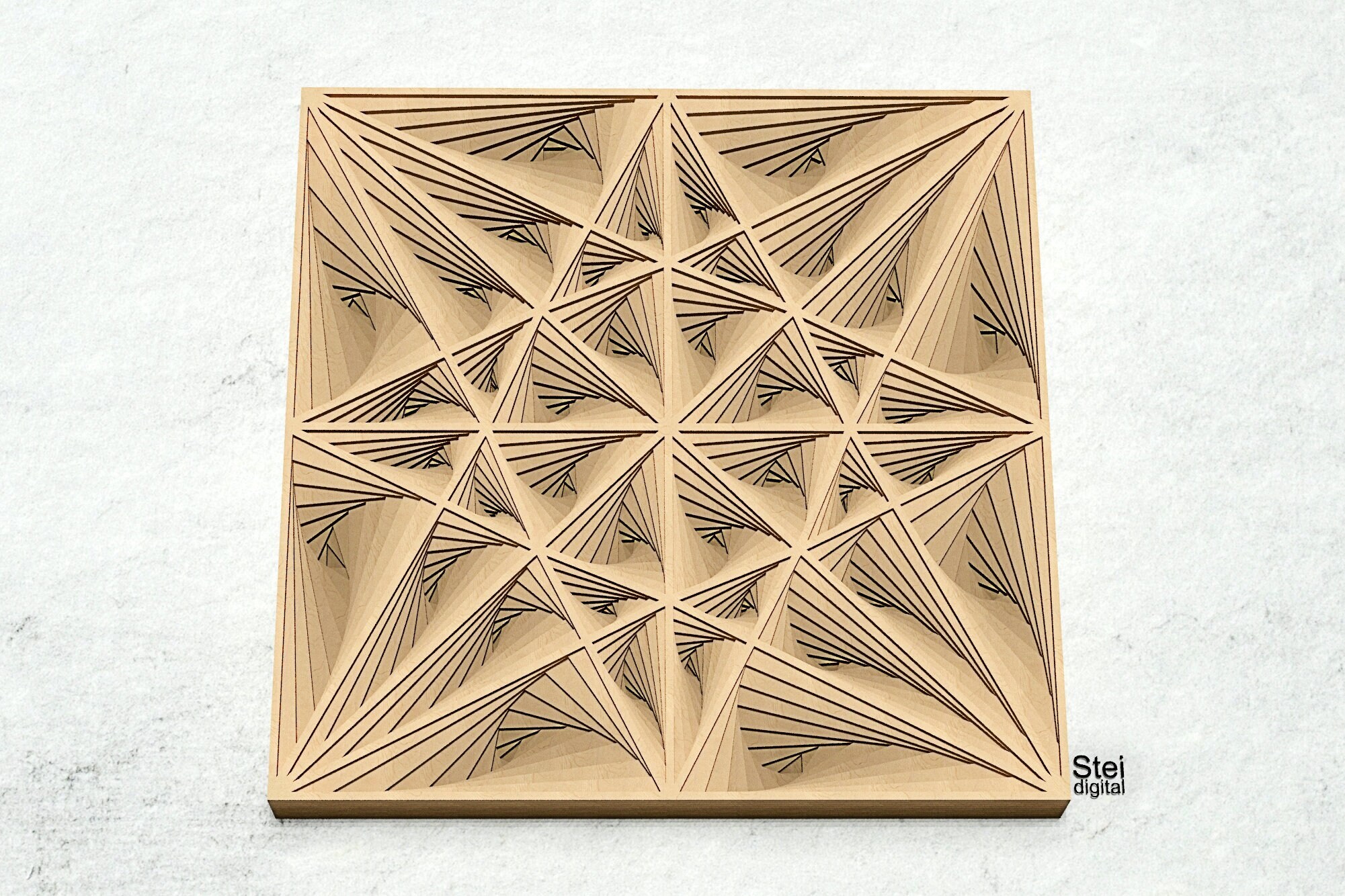 3d Optical Illusion SVG DXF Cut Files Vector File Layered - Etsy UK