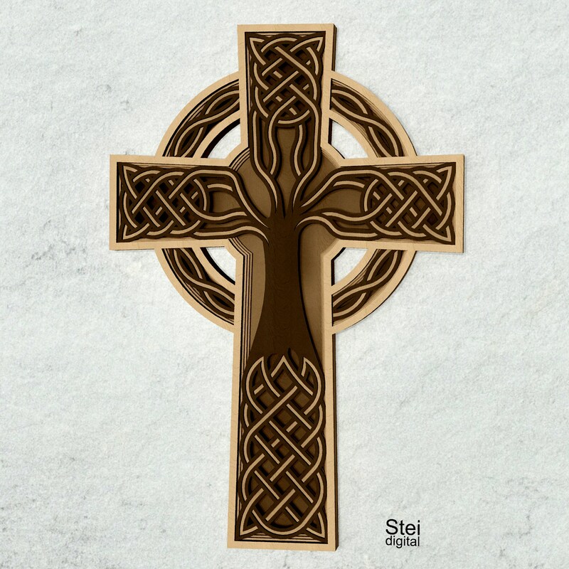 Celtic Cross Dxf Files - Etsy