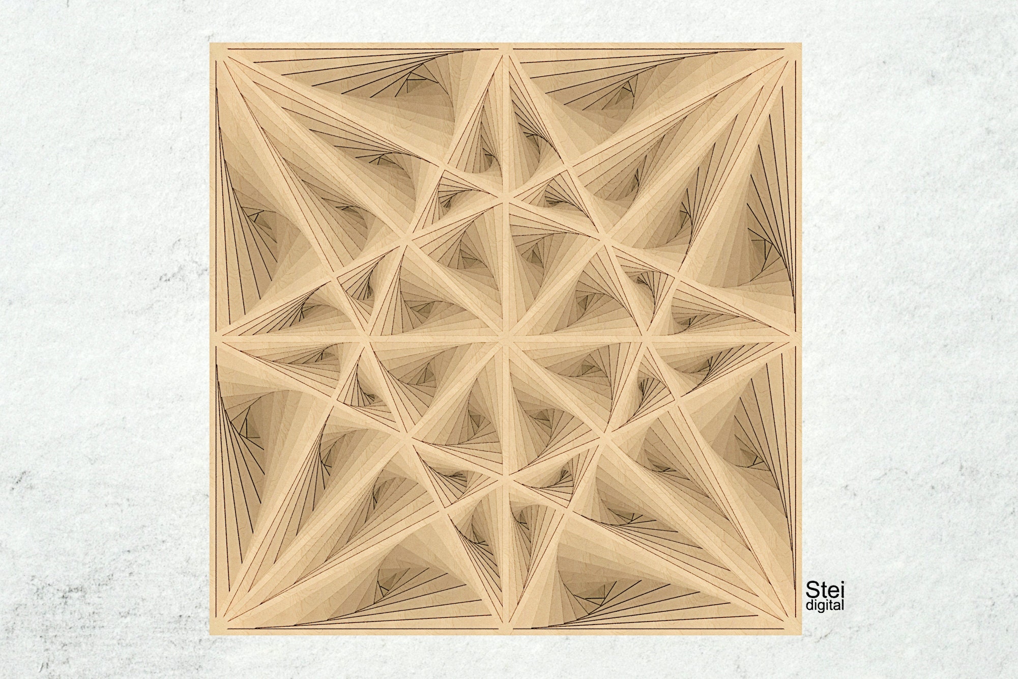 3d Optical Illusion SVG DXF Cut Files Vector File Layered - Etsy UK