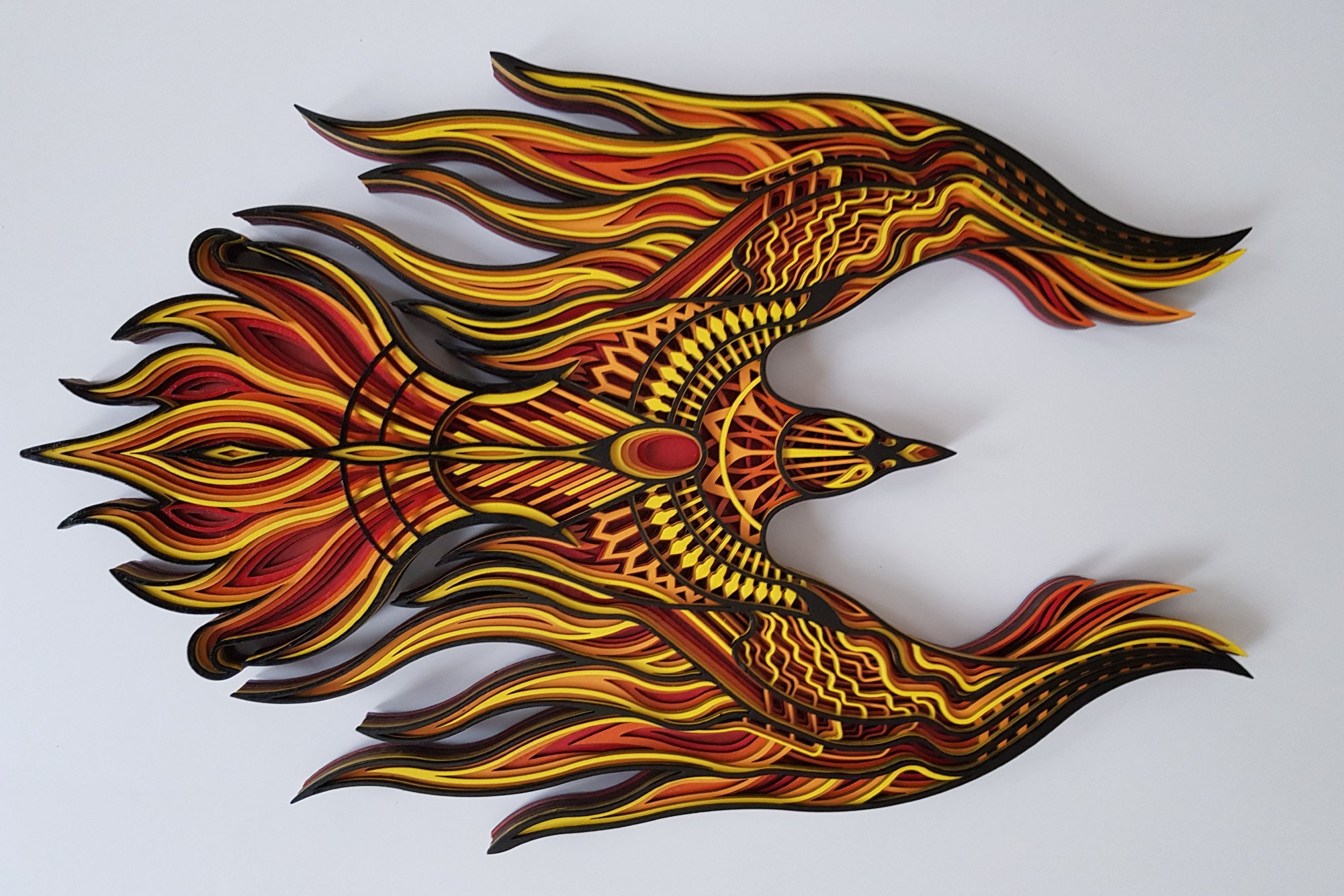 3d Phoenix SVG Dxf Laser Cut Files Phoenix Vector File - Etsy Canada