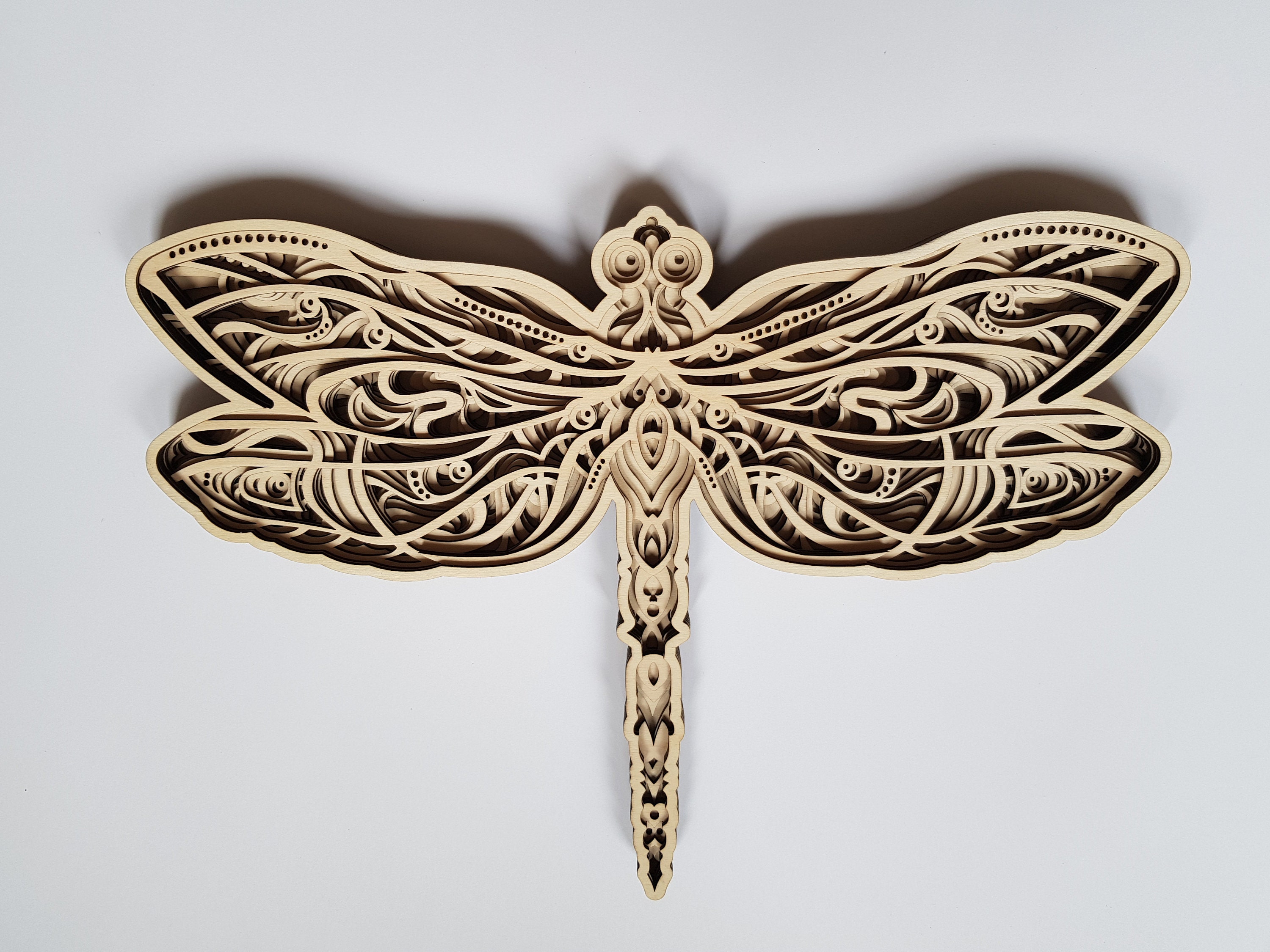 3d Dragonfly Mandala Svg DXF Cut Files for CNC Laser - Etsy Canada