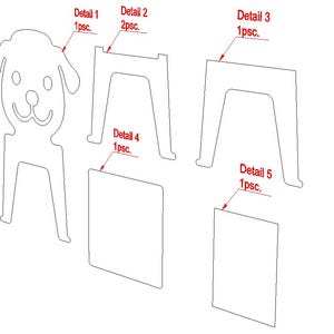Dog Chair Cnc, Kids Furniture, Chair Dxf CNC Plan, Cnc Router Cut Files ...