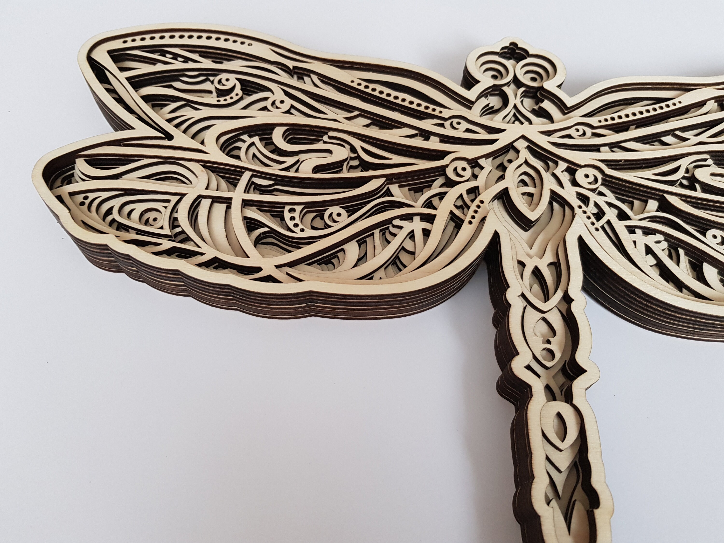 3d Dragonfly Mandala Svg DXF Cut Files for CNC Laser - Etsy Canada