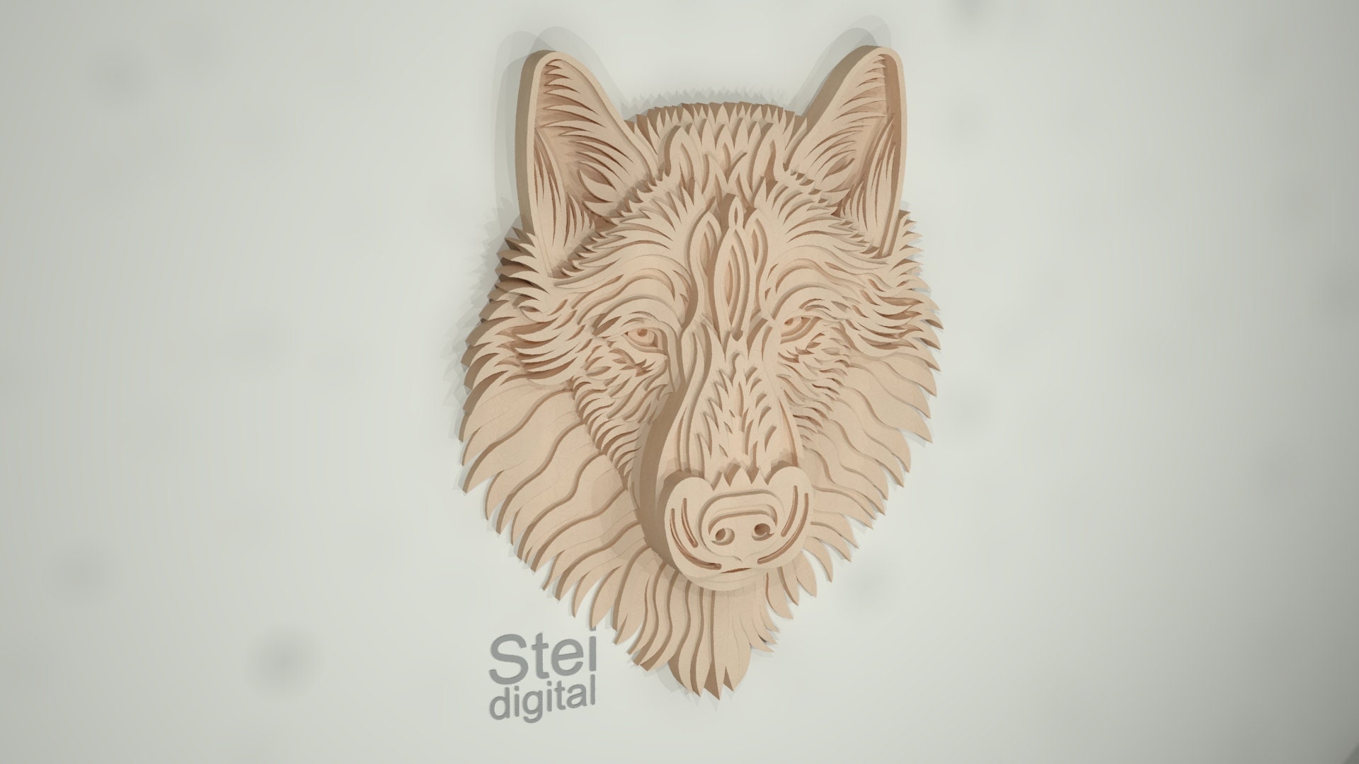3d Layered Wolf Svg Dxf Files for Laser Cutting Svg for - Etsy UK