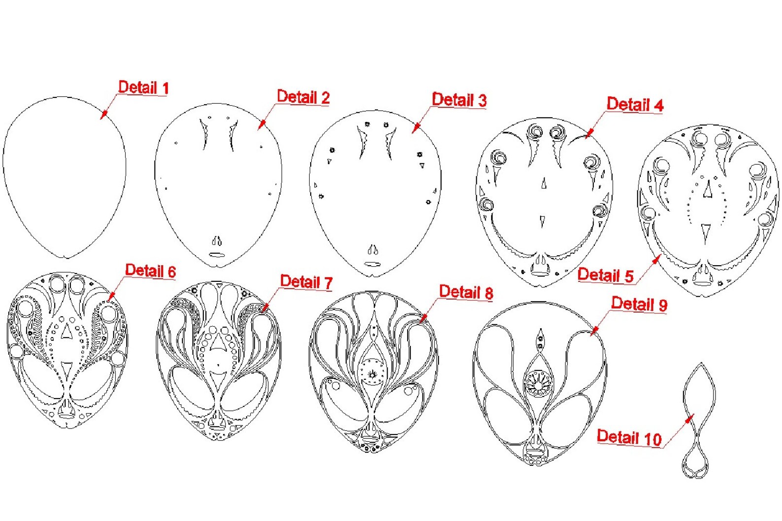 3d Layered Alien SVG, Dxf Cut Files, Alien Head Svg, Alien Vector File ...