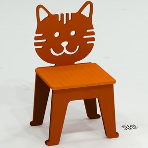 Cat Chair Cnc, Kids Furniture, Chair Dxf CNC Plan, Cnc Router Cut Files ...