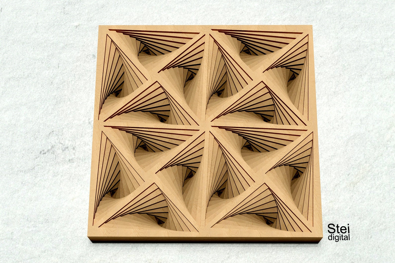 3d Geometric Mandala Svg Dxf Cut Files Vector File 3d - Etsy