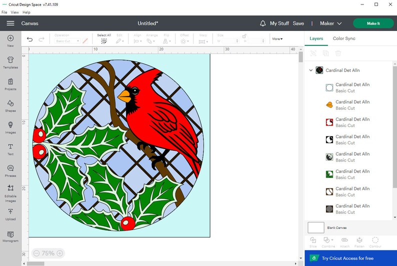 Cardinal Shadow Box Svg Dxf 3d Cardinal Cut Template Winter - Etsy