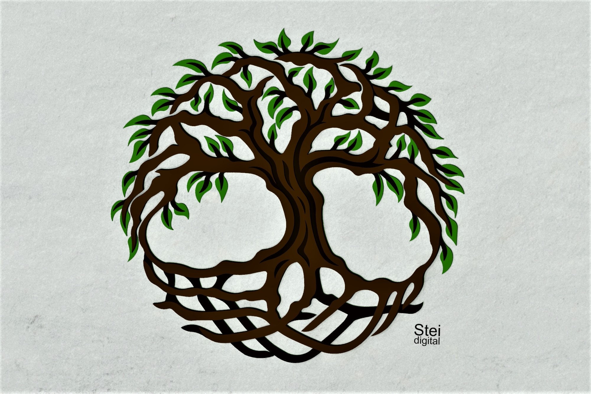 3d Tree of Life Svg Dxf Cut Files Layered Tree of Life - Etsy Australia