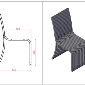 Chair 01 Dxf, Cnc Files, Cnc Plan, Cnc Router Cut Files, Furniture ...