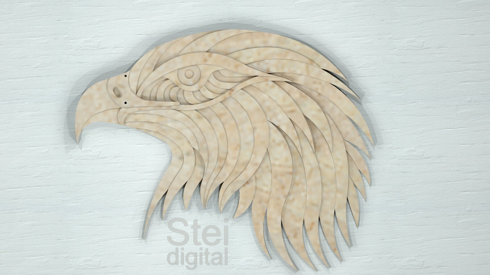 3d Layered Eagle Svg Dxf Files for Laser Cutting Svg for - Etsy