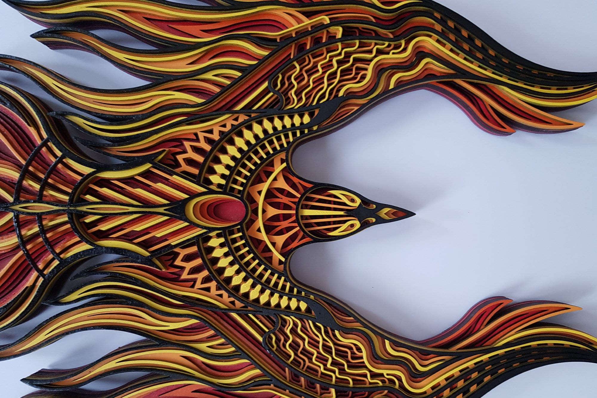 3d Phoenix SVG Dxf Laser Cut Files Phoenix Vector File - Etsy UK