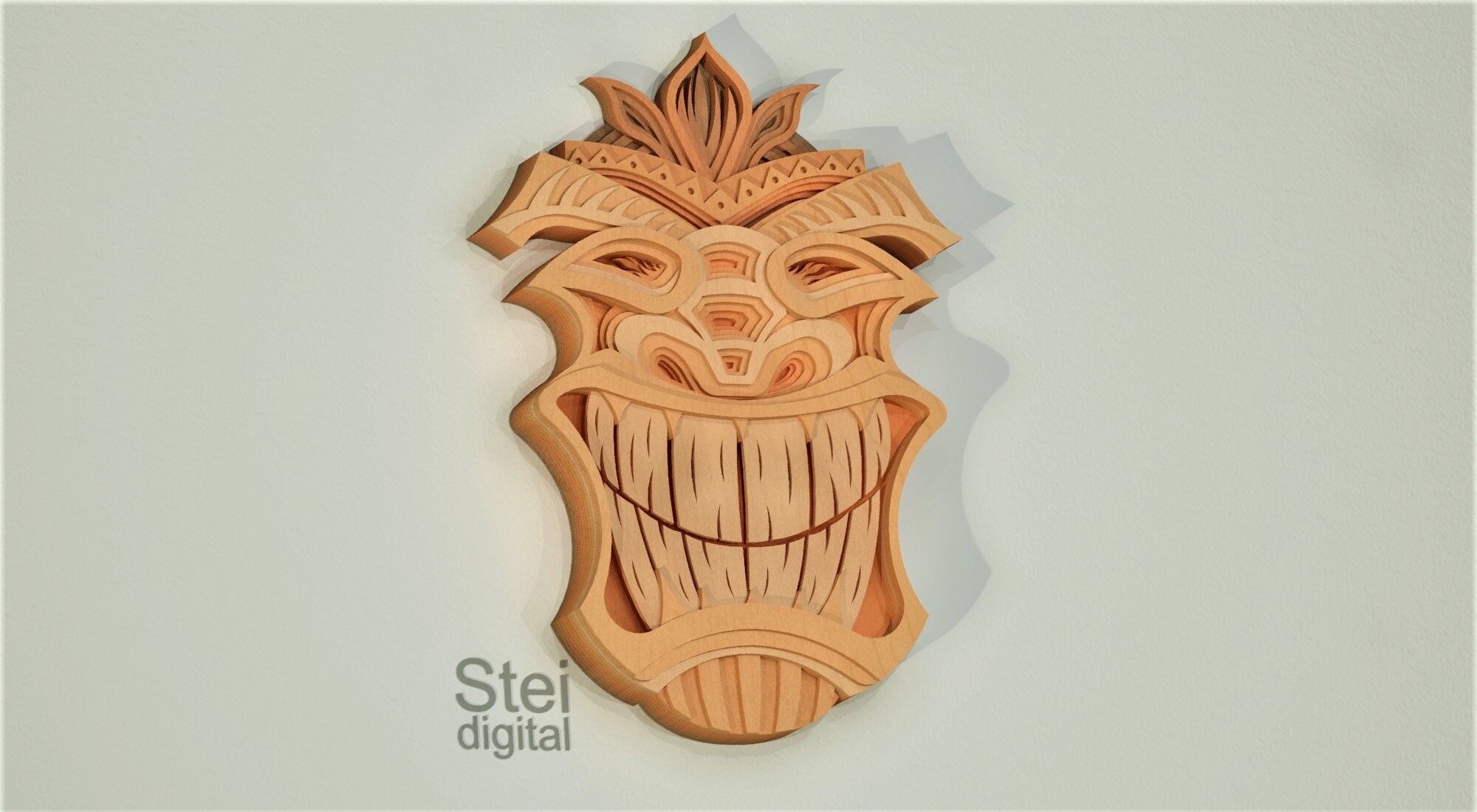 Tiki Mask Design Dxf Svg Files for Laser Mandala Cricut - Etsy Australia