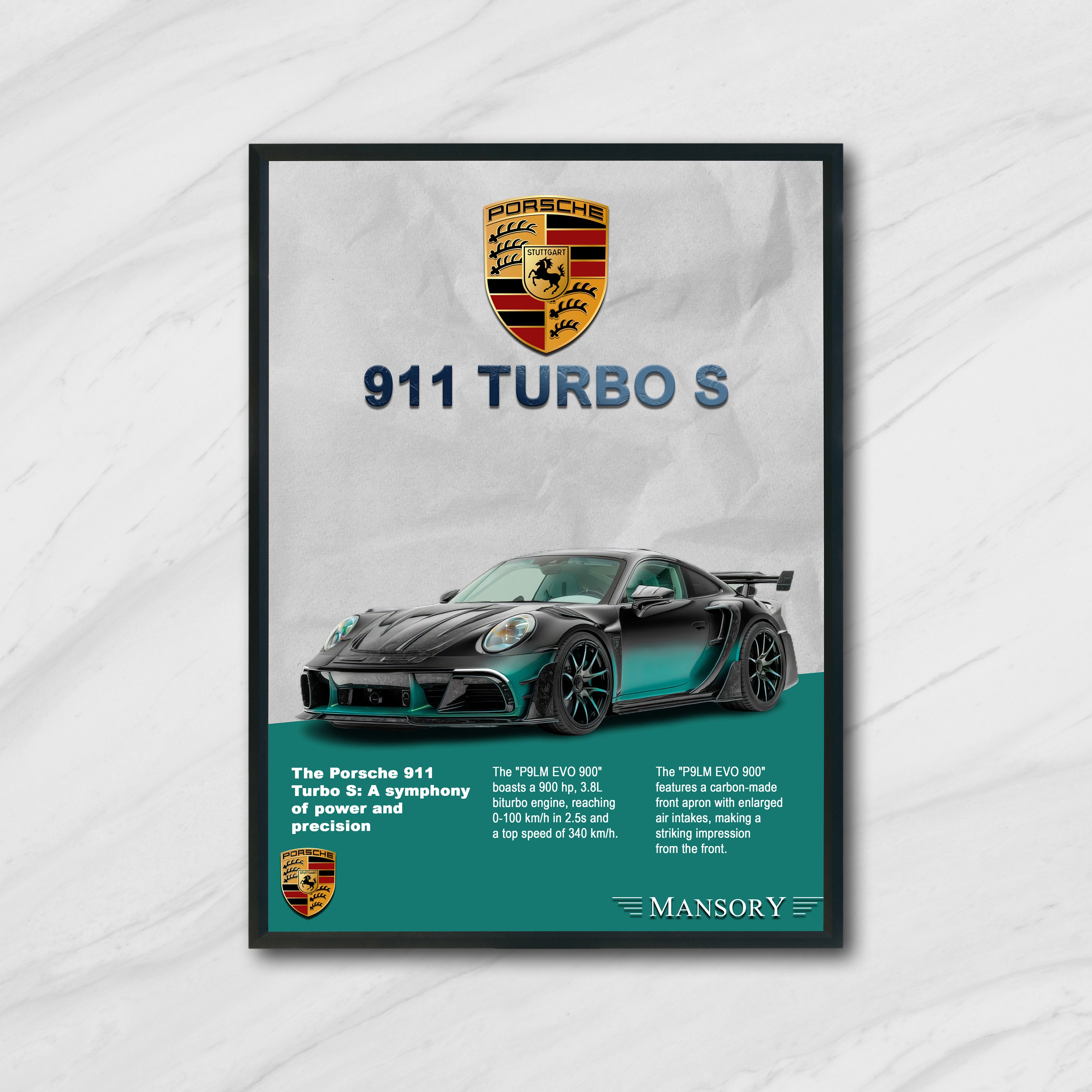 Set of 2 Porsche 911 GT3 Poster, Porsche Poster, 911 GT3 RS Print ...