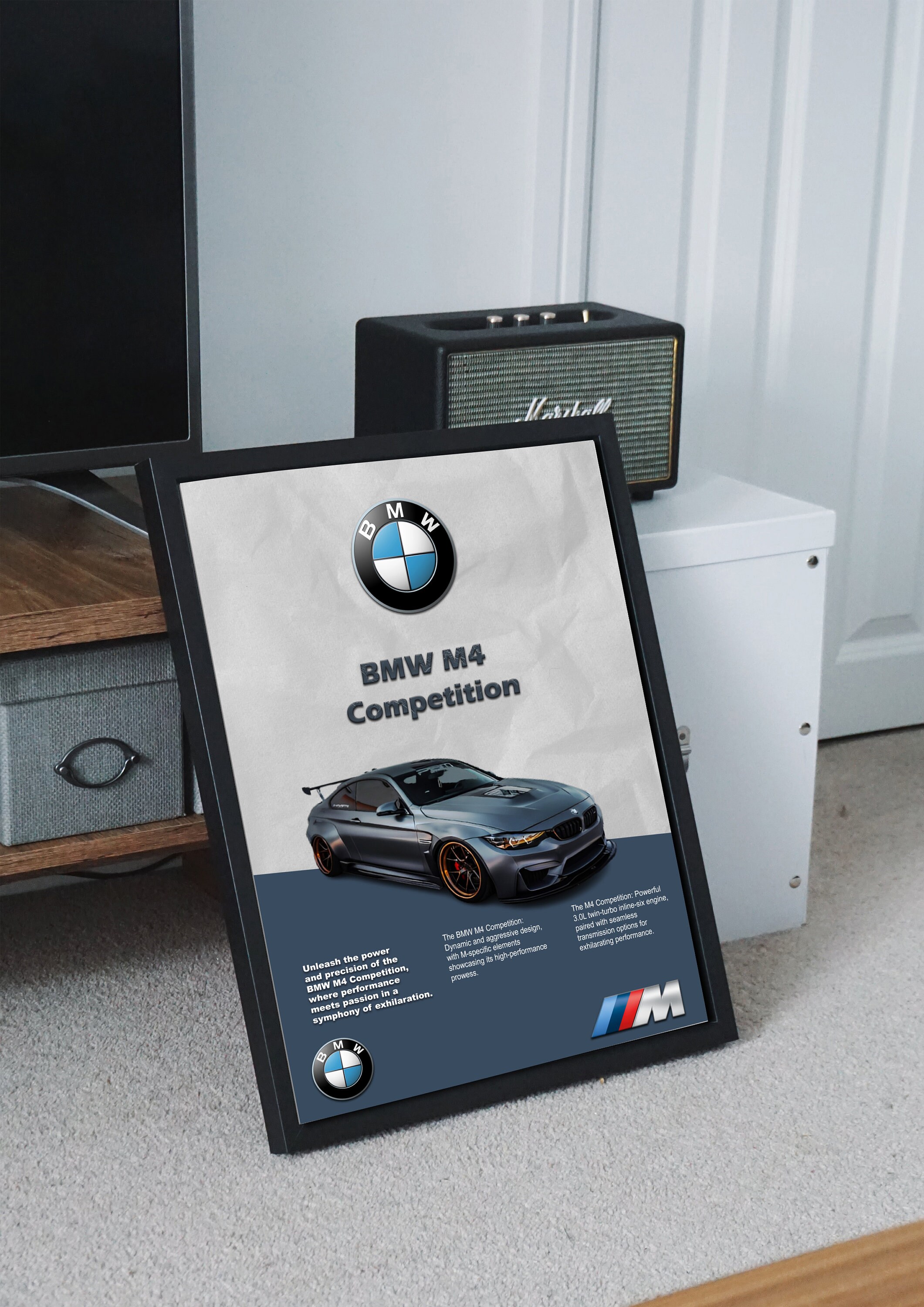 Set of 2 BMW M5 F90 and BMW M4 Competition Posters, BMW Posters, Print ...