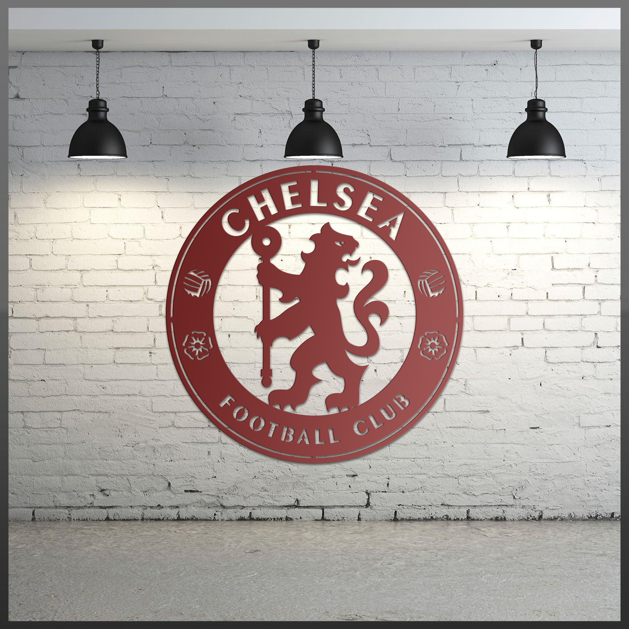 Chelsea Metal Wall Art, Chelsea Fans Unique Gift, Premier League Wall ...