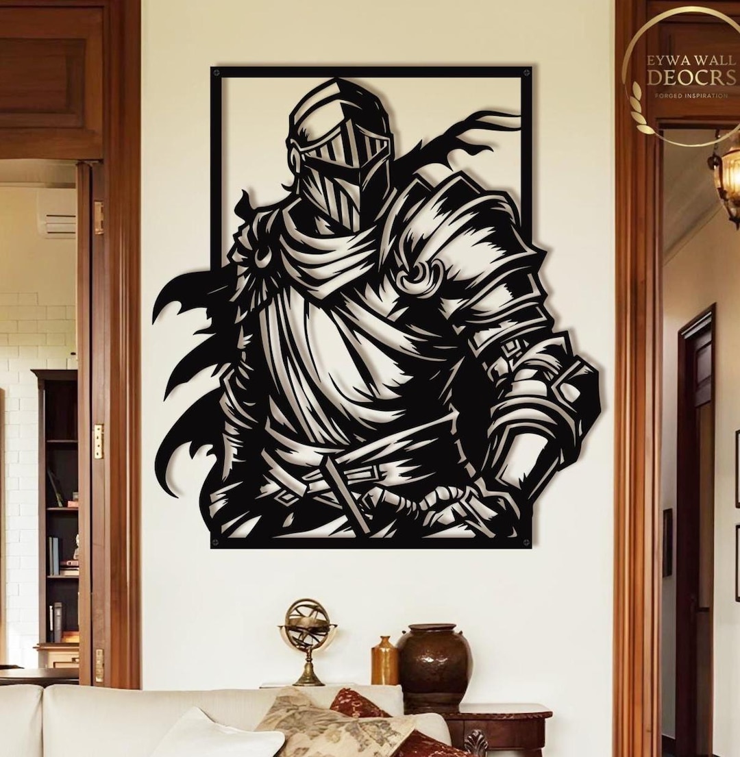 Valorous Armor Knight Wall Art| Chivalry Themed Wall Decor| Medieval ...