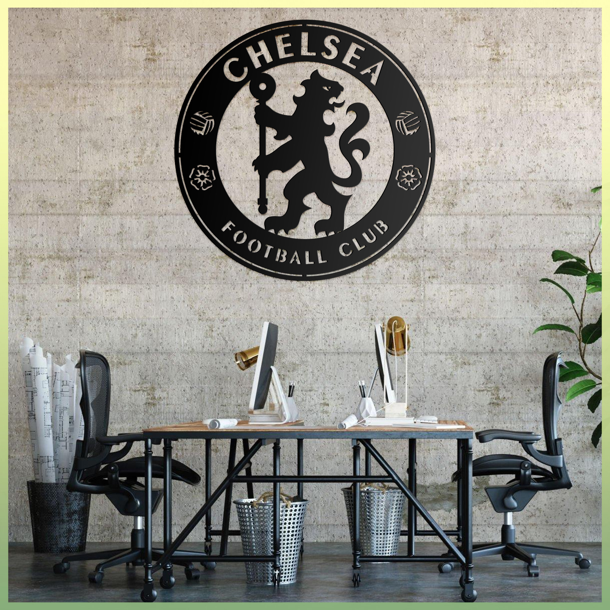 Chelsea Metal Wall Art, Chelsea Fans Unique Gift, Premier League Wall ...