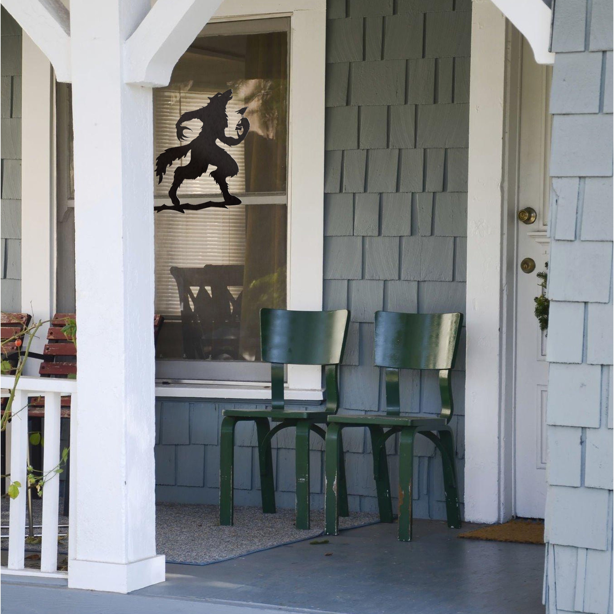 All-weather Scary Werewolf Tree Display Metal Tree Stakes - Etsy