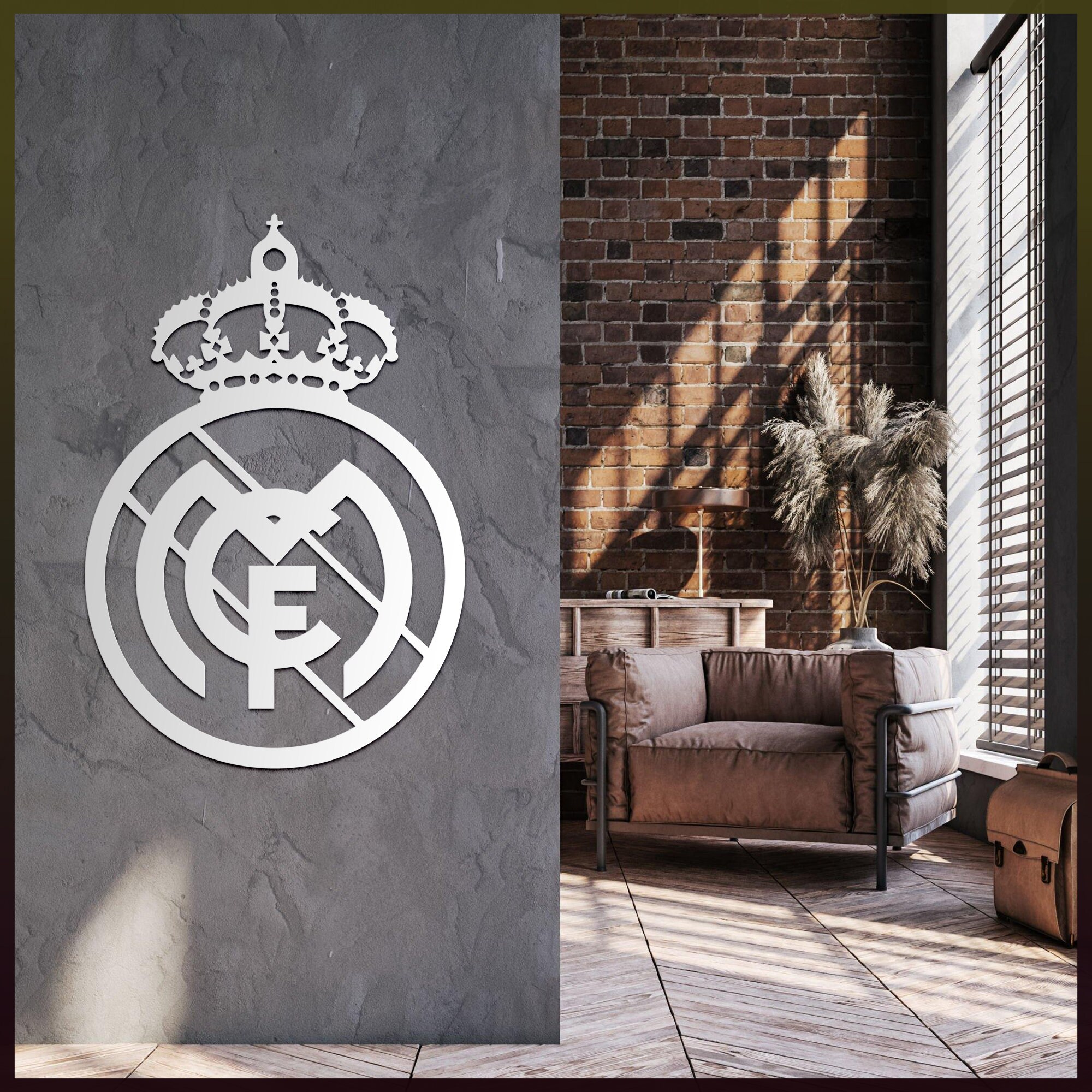Real Madrid Metal Wall Art, Handmade Soccer Fan Gift - Etsy