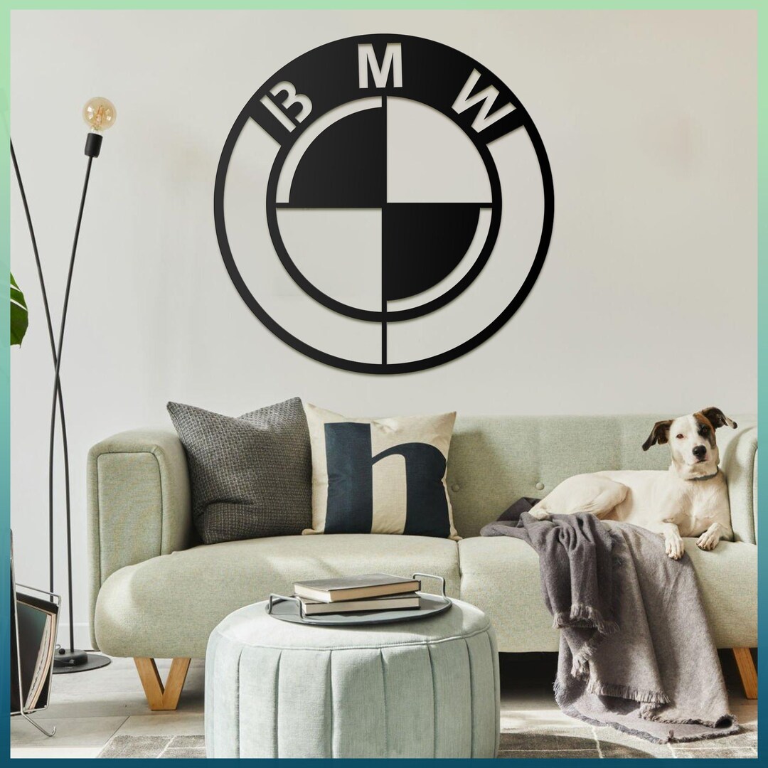 BMW Metal Wall Art, Automotive Sign Wall Art, Luxury Car Dealership ...