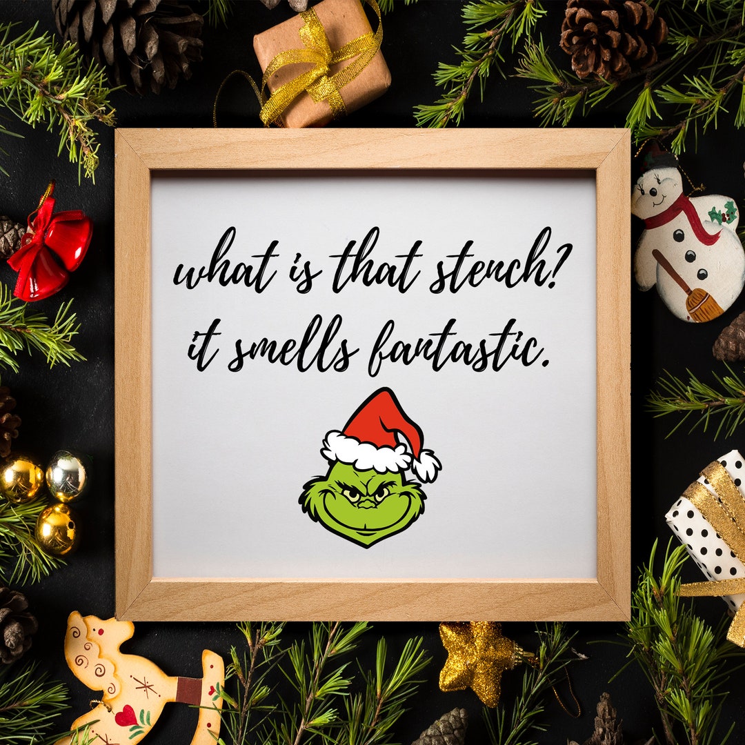 Grinch Stench Bathroom Wooden Sign, Bathroom Decor, Grinch Decor ...