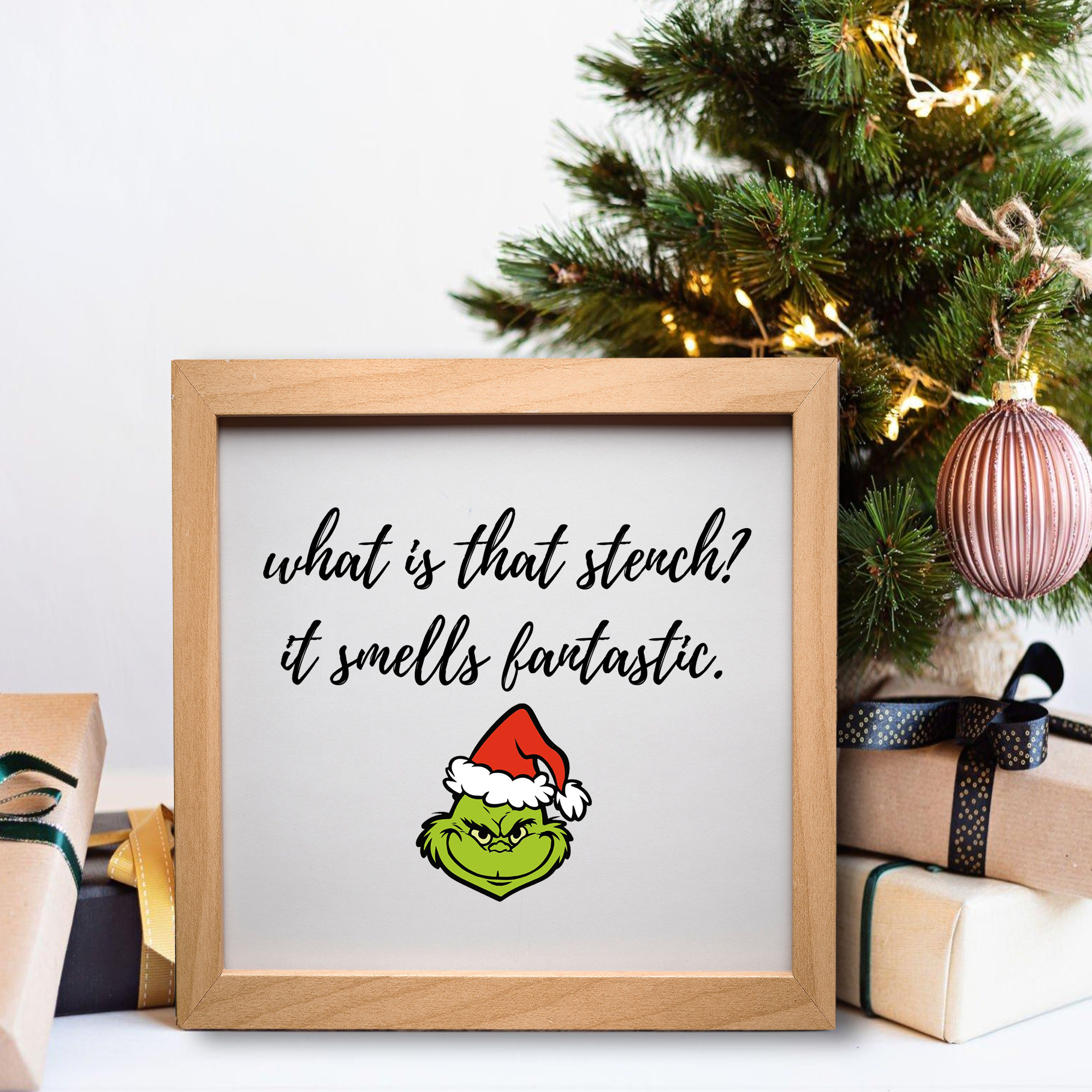 Grinch Stench Bathroom Wooden Sign Bathroom Decor Grinch - Etsy