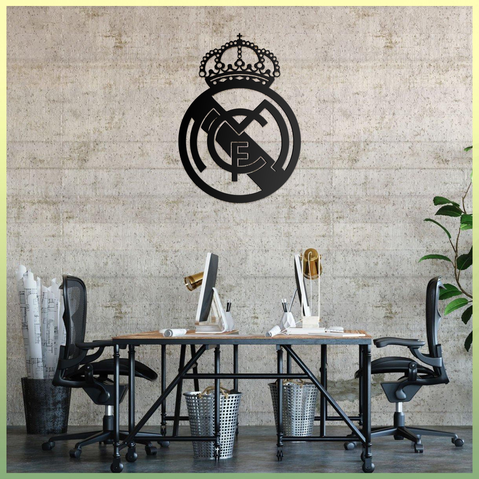 Real Madrid Metal Wall Art, Real Madrid Lovers Unique Gift, Christmas ...