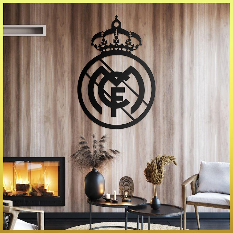 Real Madrid Metal Wall Art, Real Madrid Lovers Unique Gift, Christmas ...
