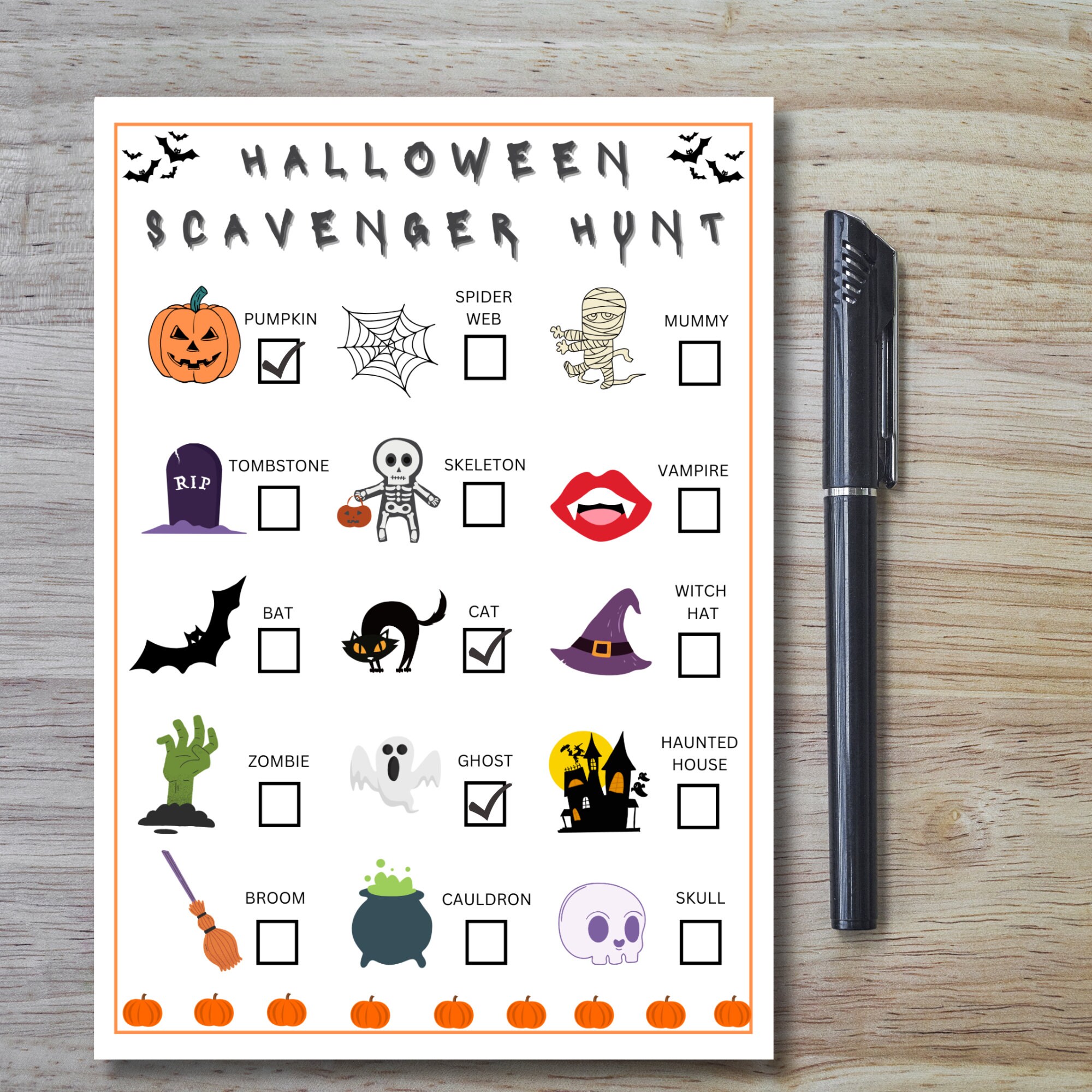 Halloween Scavenger Hunt for Kids, Fun Scavenger Hunt Children ...