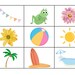 Summer Memory Game for Children, Fun Summer Activity (digital Download ...