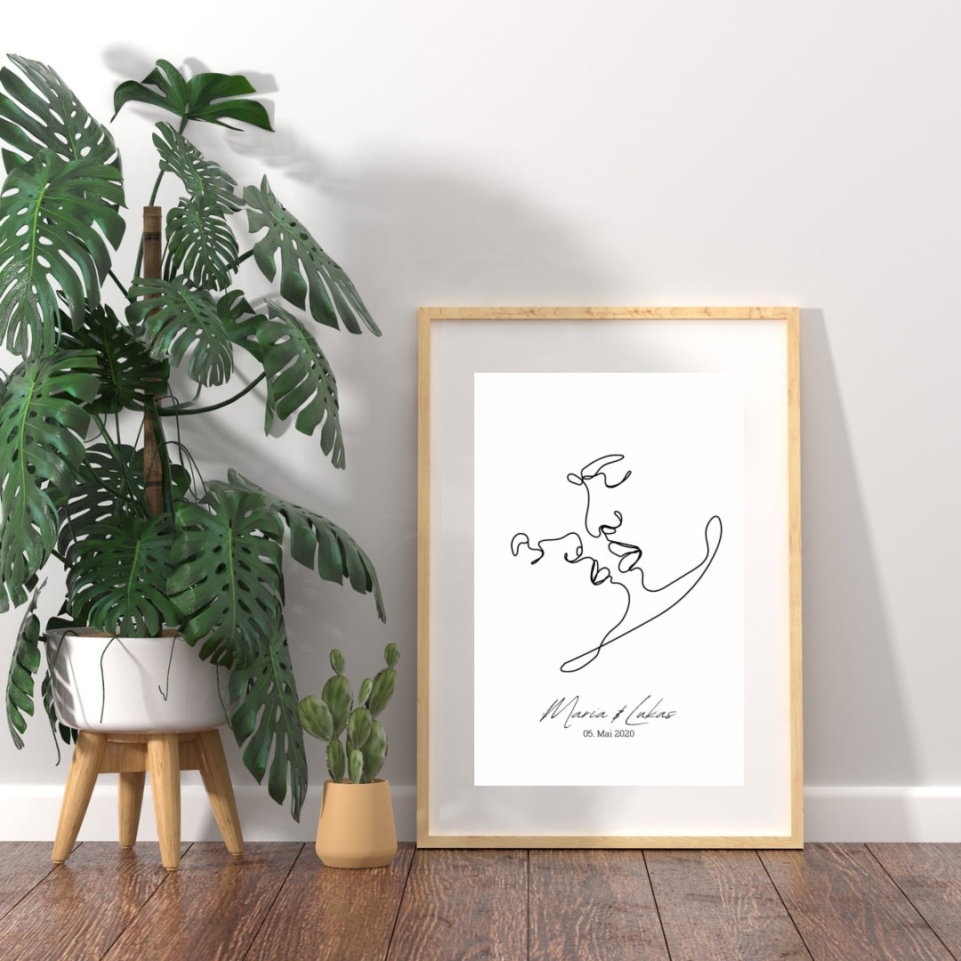 Personalized Poster for Couples | Anniversary | Personalized With Names ...