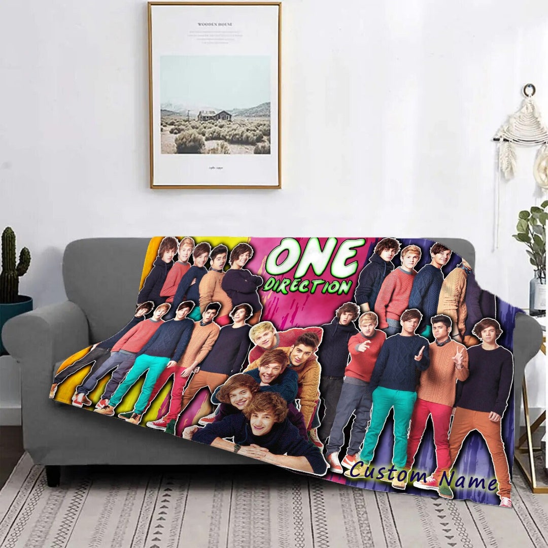 10 Styles Custom Name Blanket One Direction Blanket Soft Warm - Etsy