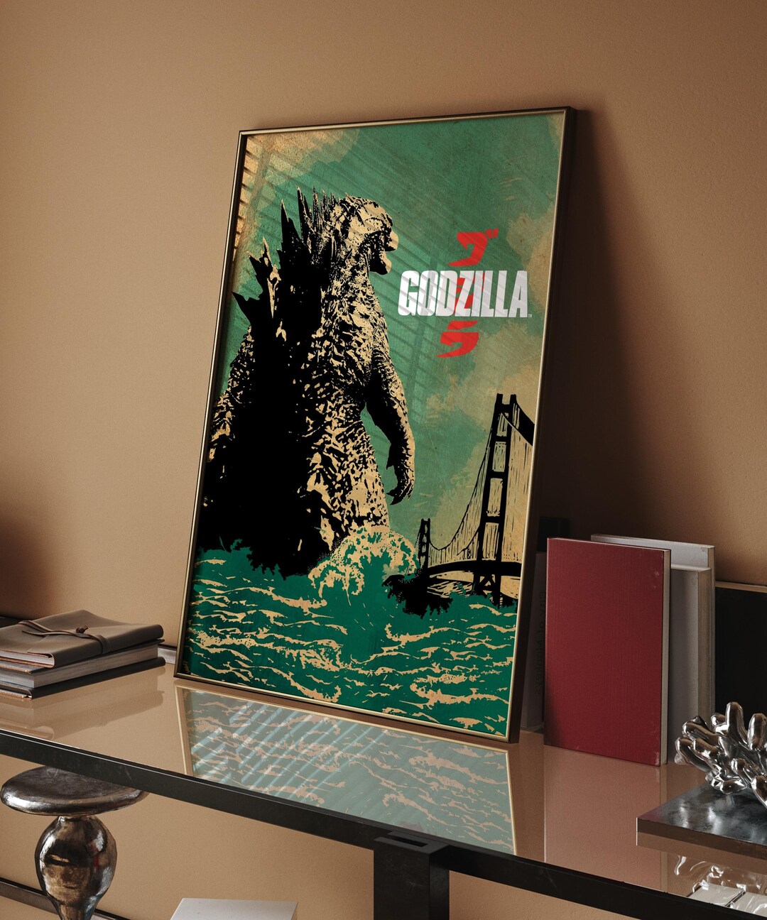 Godzilla Movie Poster for Wall Art - Etsy