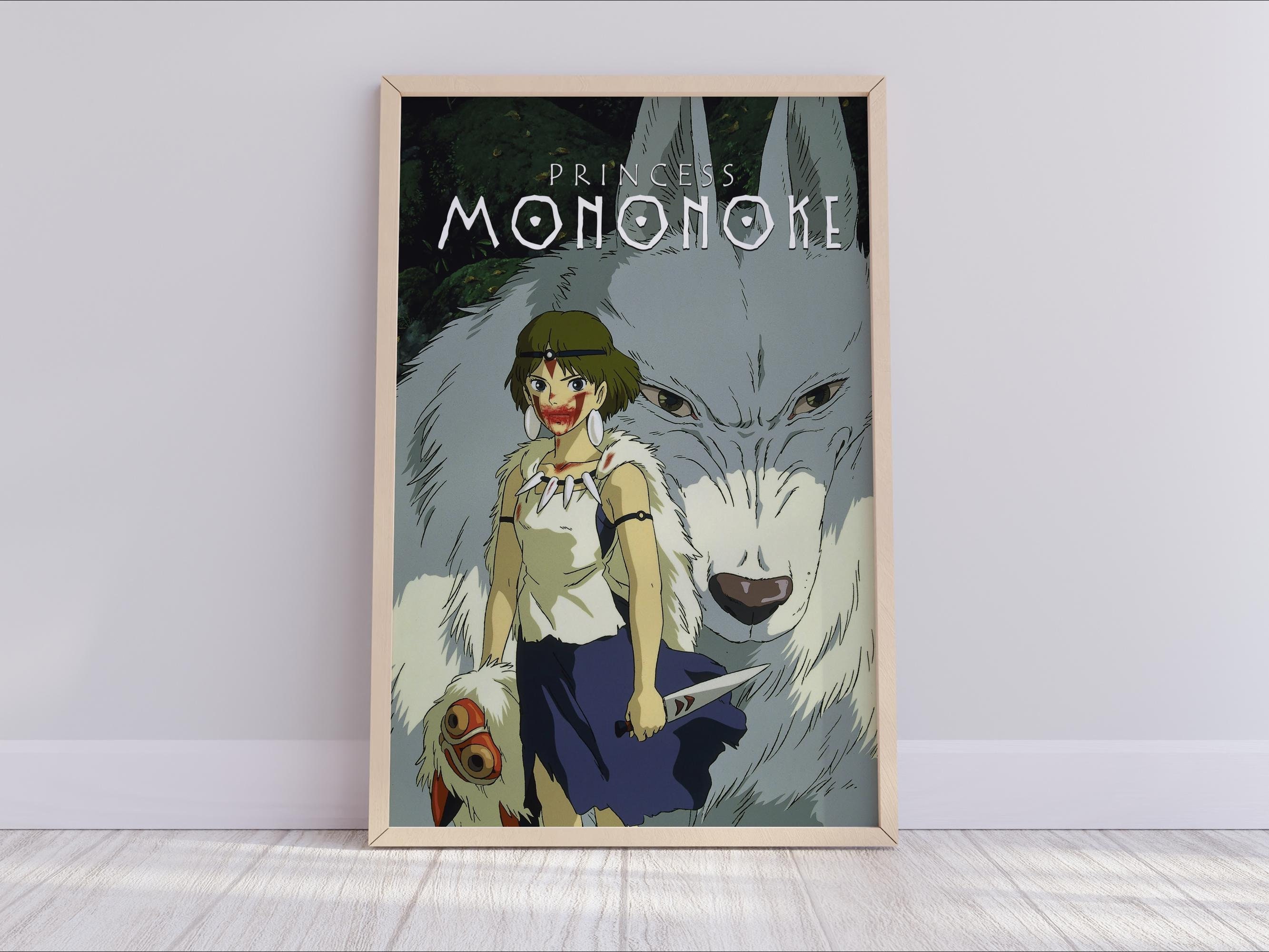 Princess Mononoke Movie Poster for Wall Art - Etsy