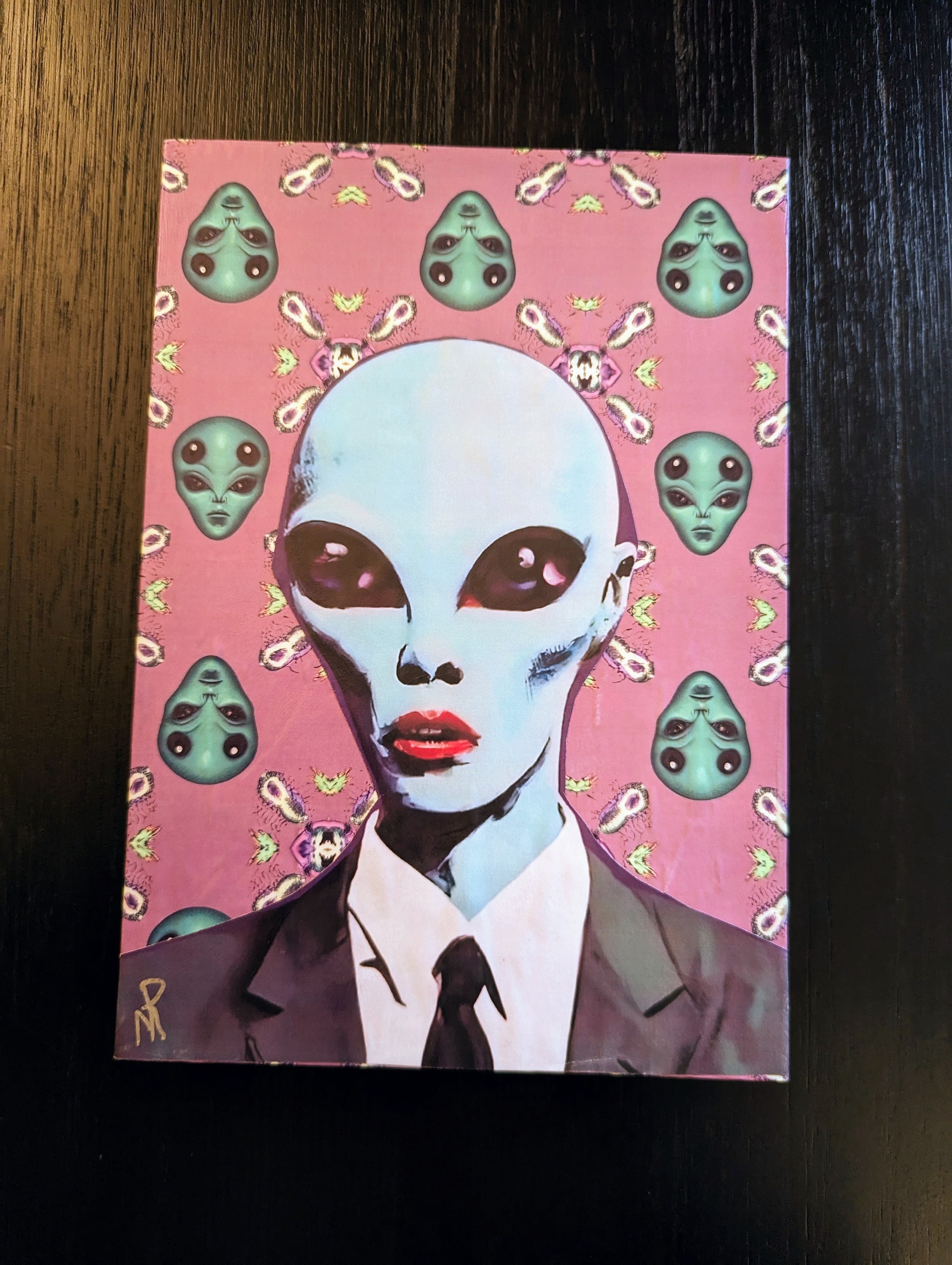 Ship and Tie Alien Collage Alien Artwork Unique Alien - Etsy