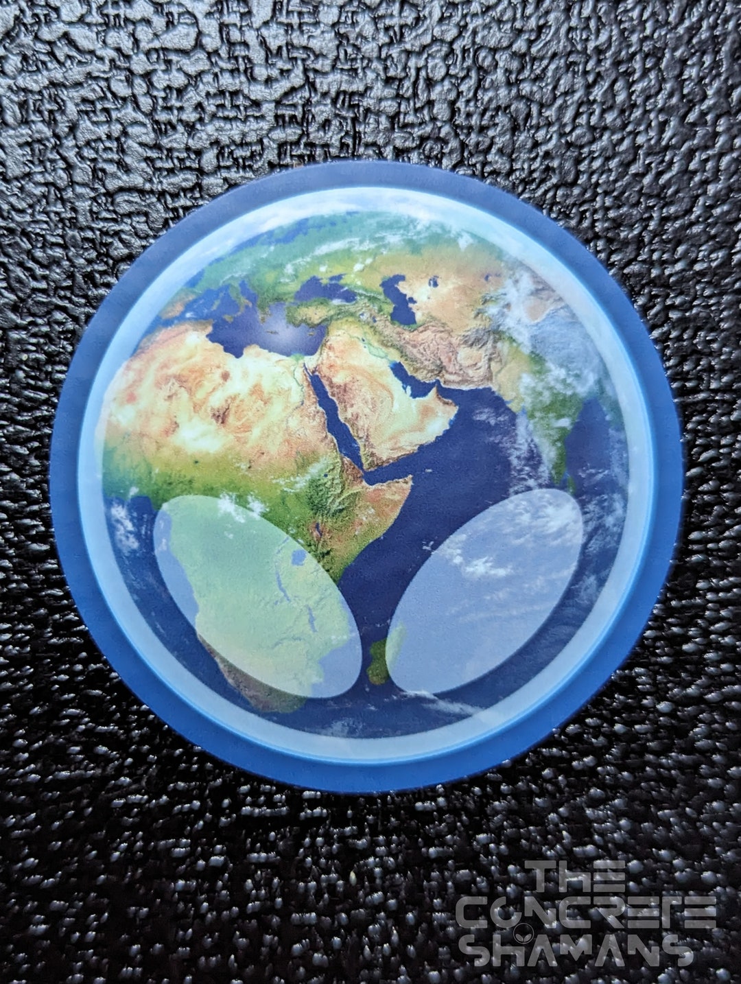 Earth Alien Decal, 3x3 Vinyl Decal, Durable Vinyl Decal, Circular Vinyl ...