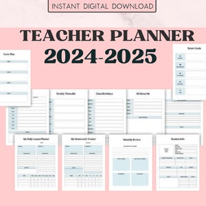 Teacher Planner 2024-2025 Classroom Planner Classroom Organisation ...