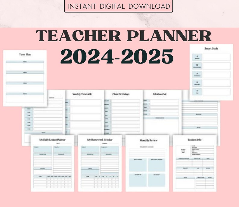 Teacher Planner 2024-2025 Classroom Planner Classroom Organisation ...