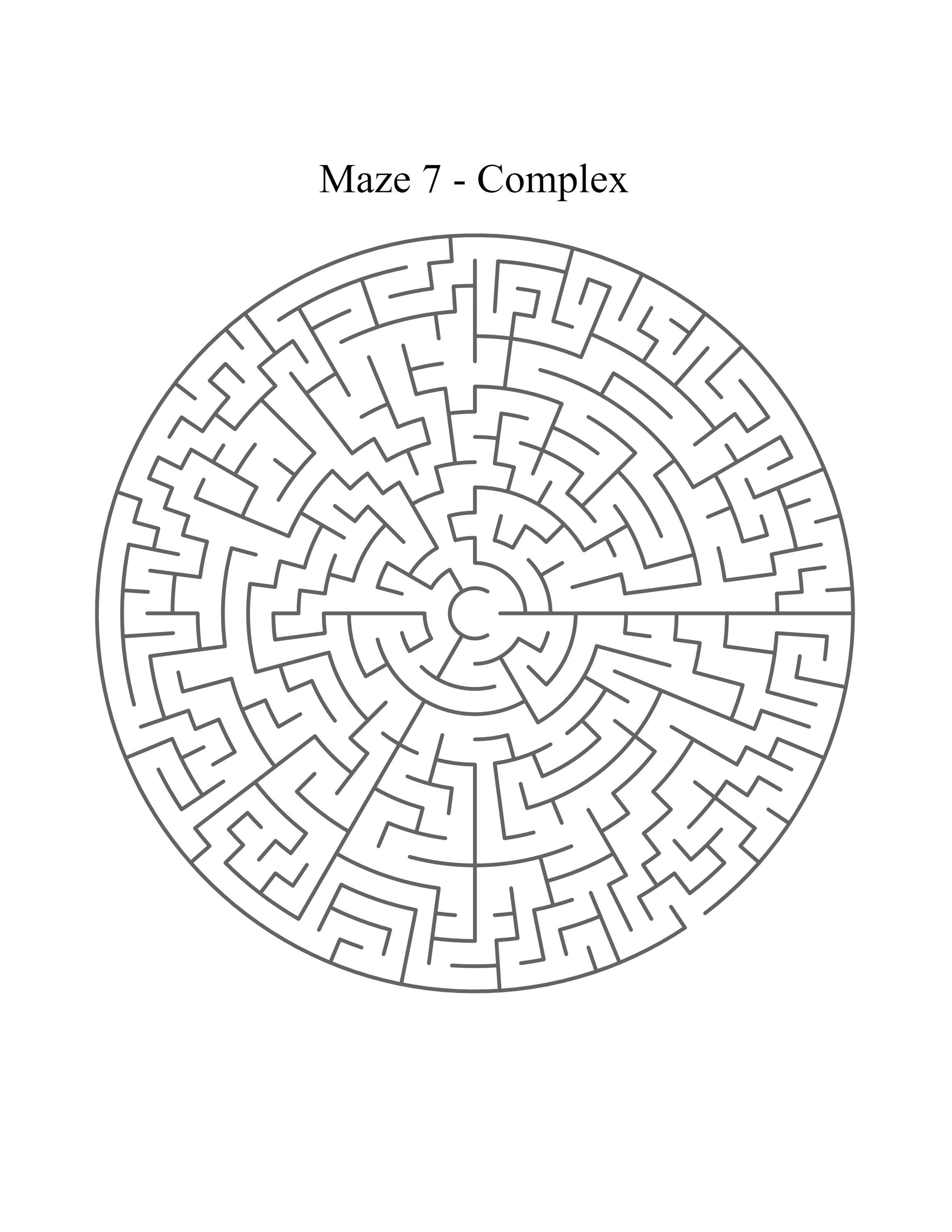 Circle Mazes Remarkable Templates Remarkable 2 Puzzles RM2 Template ...