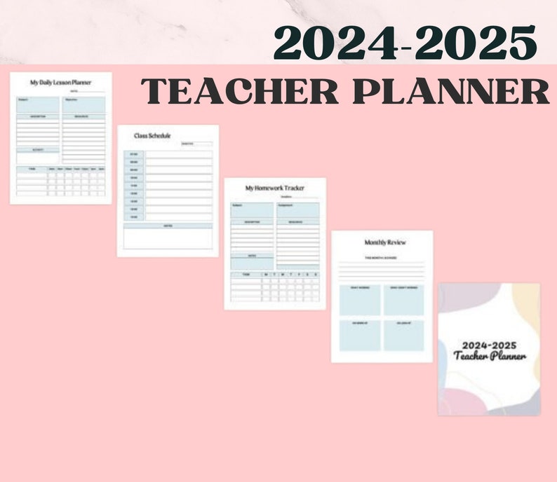 Teacher Planner 2024-2025 Classroom Planner Classroom Organisation ...