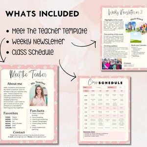 Daisies Meet the Teacher Template Editable Classroom Organization ...