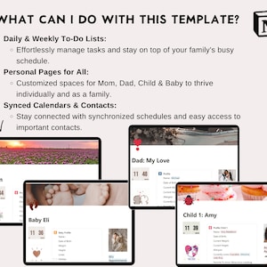 Notion Family Planner Notion Template Notion Digital Planner Notion Mom ...